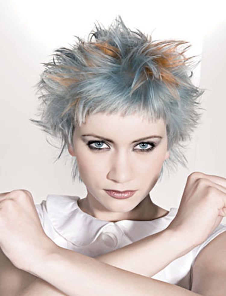 Short Hairstyles Grey Hair Pictures Wavy Haircut