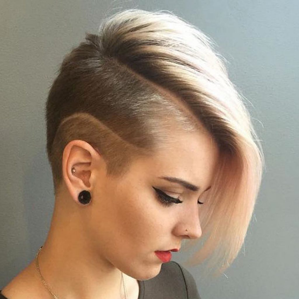 2018 Undercut Short Bob Hairstyles and Haircuts for Women